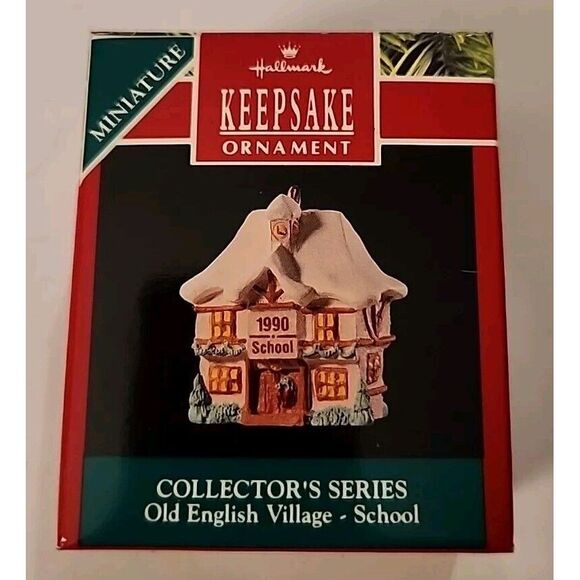 Hallmark | Holiday | Old English Village School 99 Hallmark Keepsake ...